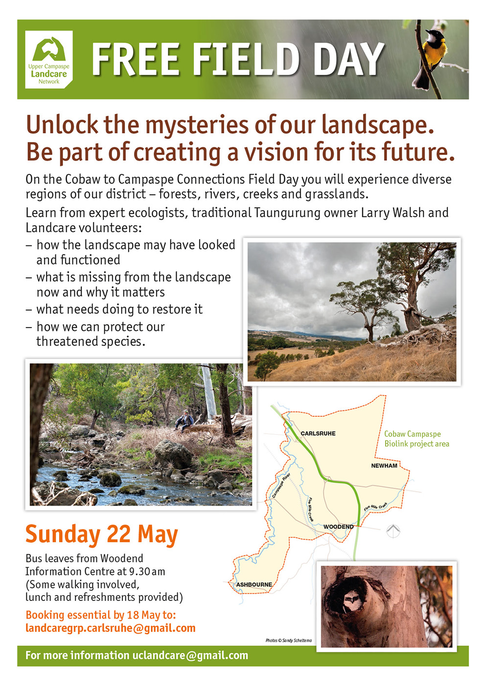 May News and Field Day Invite | Woodend Landcare